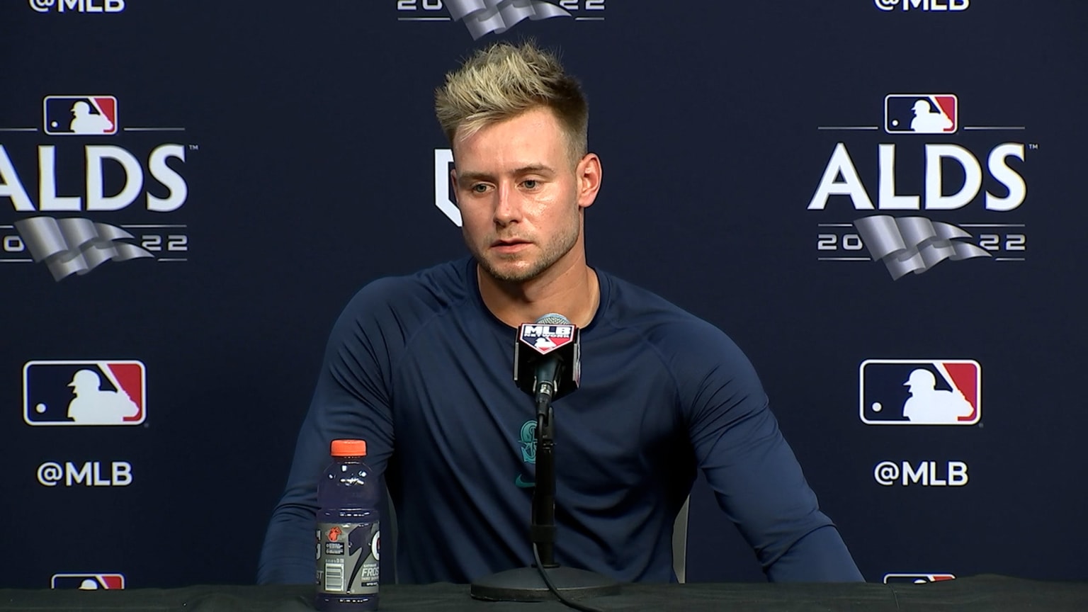 Jarred Kelenic on Game 2 of ALDS versus the Astros | 10/12/2022 ...