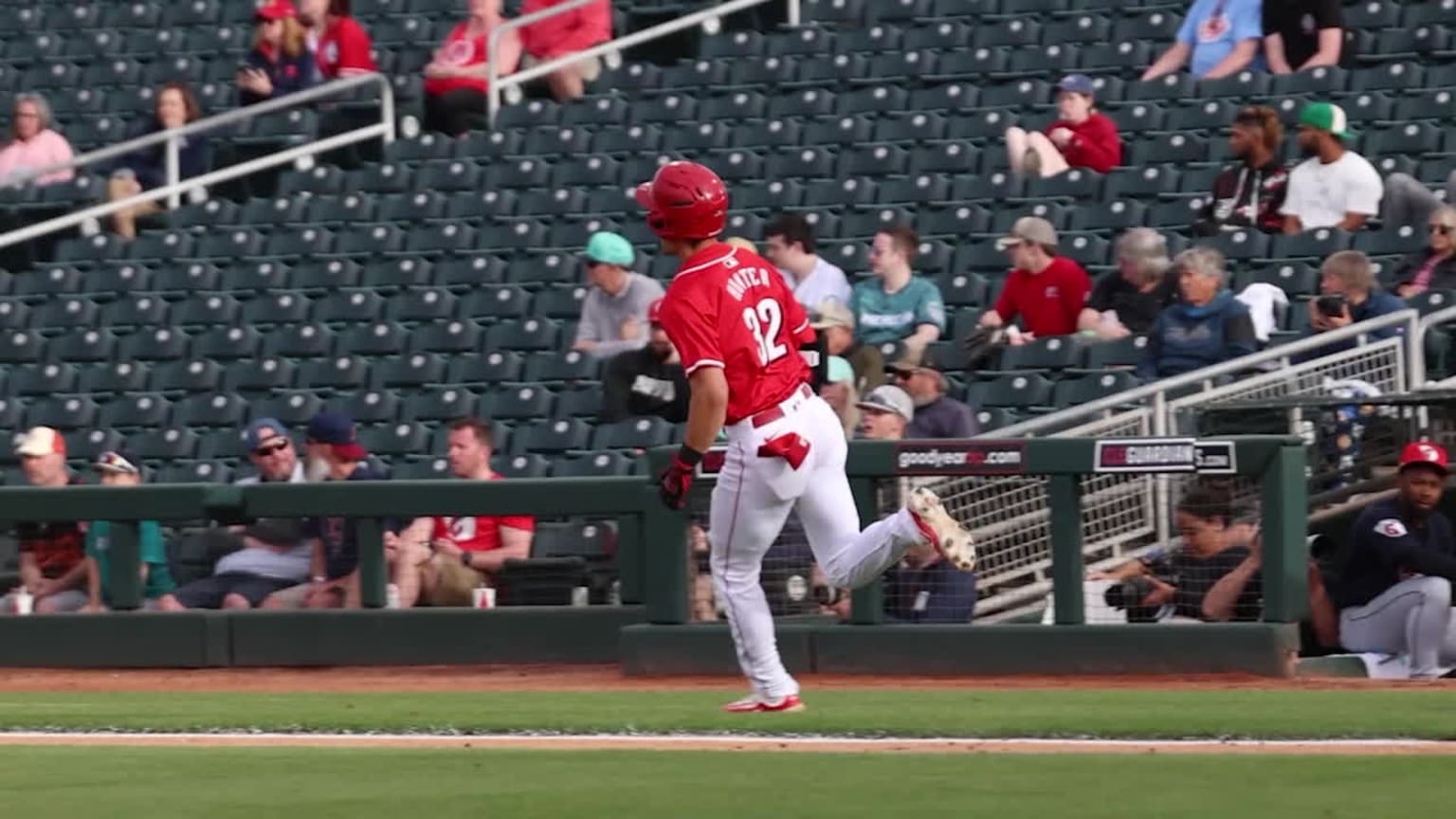 Field View: Cade Hunter's double | 03/16/2024 | Cincinnati Reds