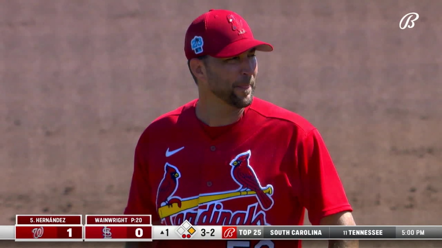 Wainwright fans two batters in Spring Training debut | 02/25/2023 | St ...