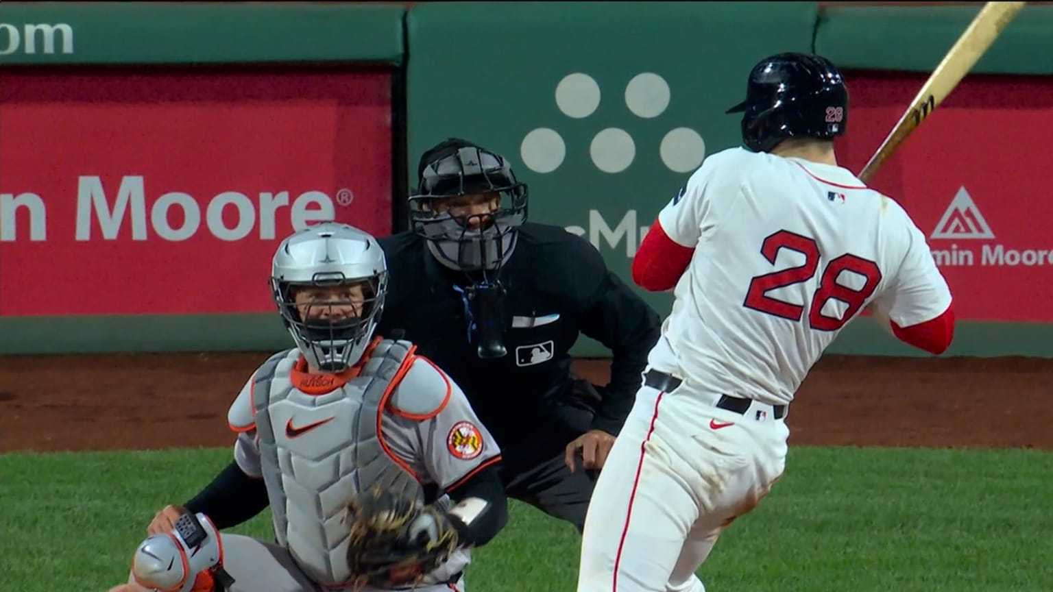 Danny Jansen is hit-by-a-pitch after review | 09/09/2024 | Boston Red Sox