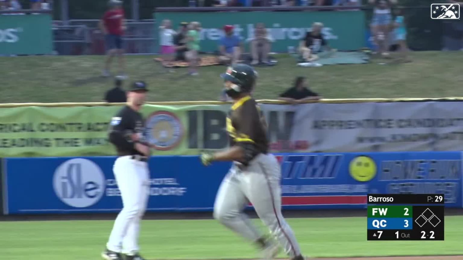 Joshua Mears cranks a long homer to left field | 06/11/2023 | San Diego ...