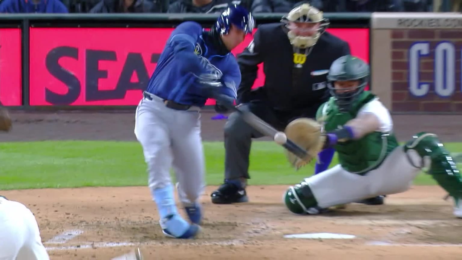 Ben Rortvedt impulsa dos con doble | 06/04/2024 | Los Rays de Tampa Bay