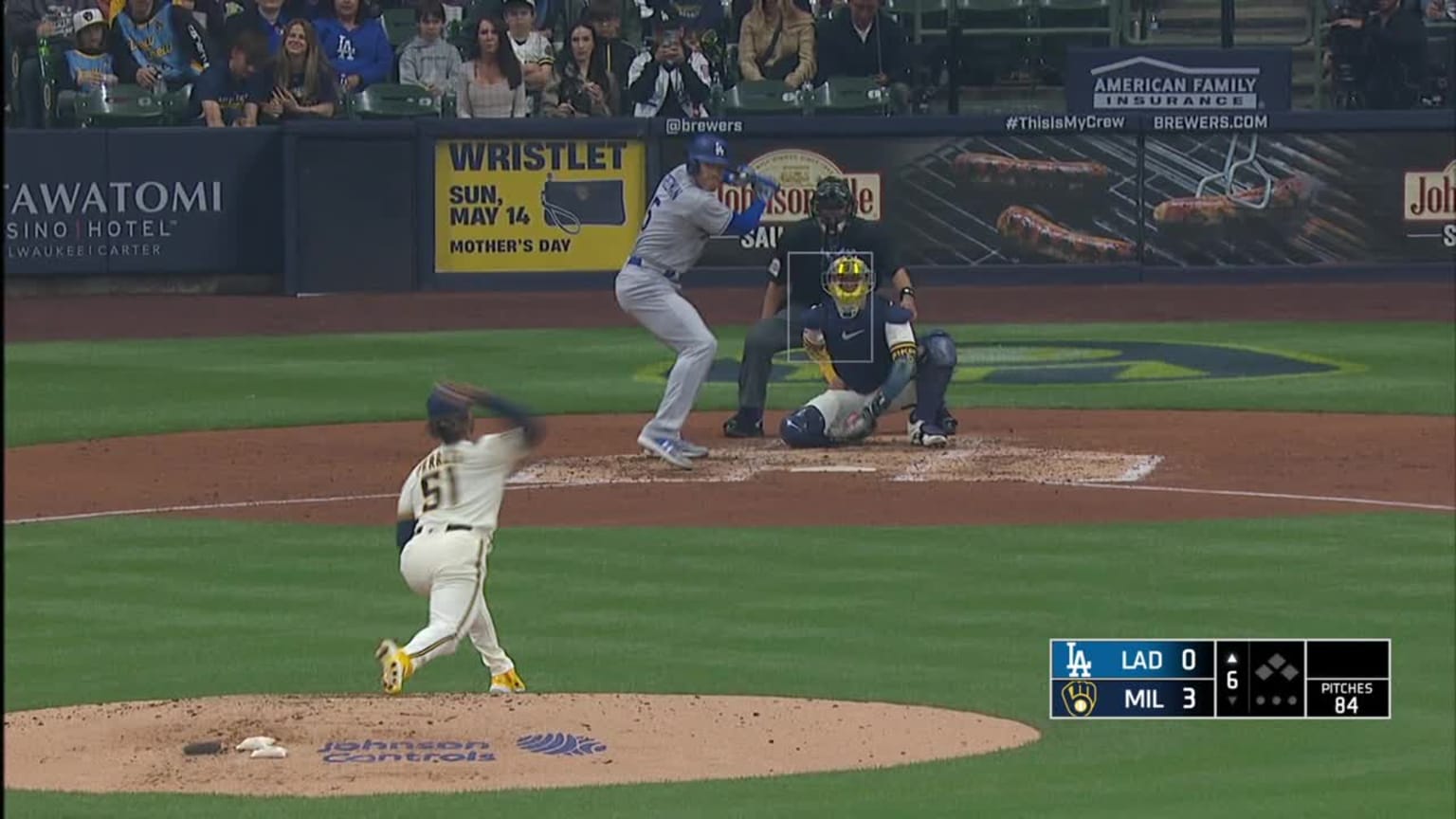 Freddie Freeman hits a ground-rule double | 05/08/2023 | Los Angeles ...