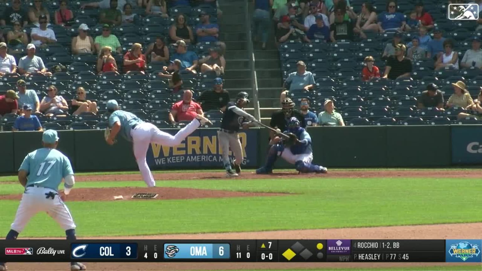 Brayan Rocchio hits an RBI single to center field | 06/18/2023 | MLB.com