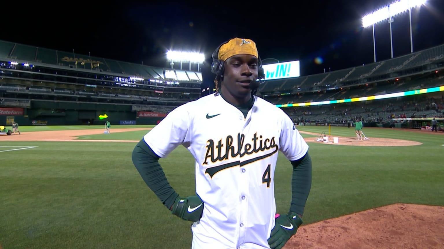 Lawrence Butler talks 2-1 victory, walk-off hit | 04/13/2024 | Athletics