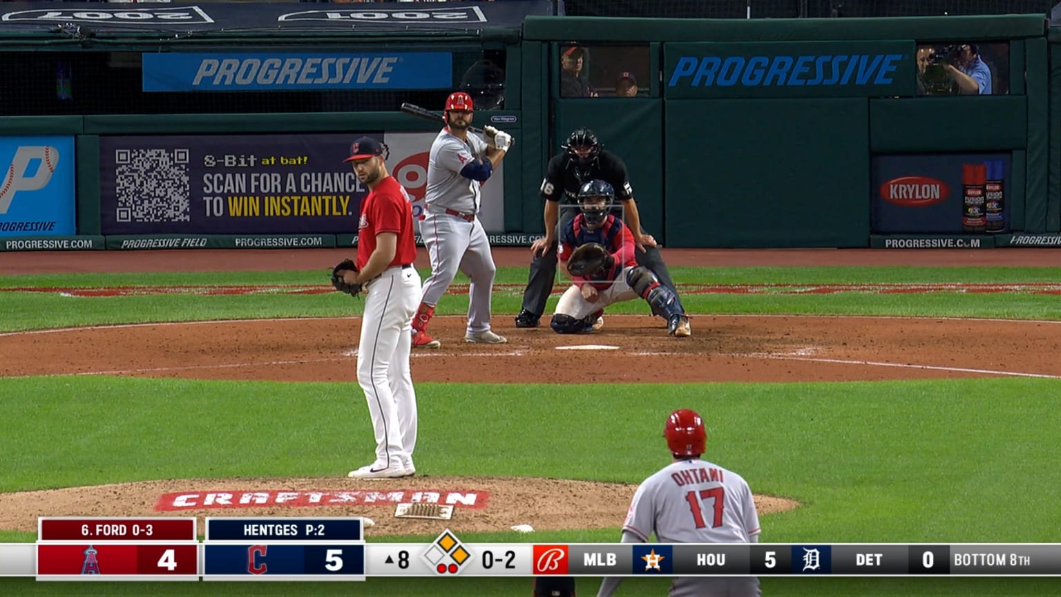 Sam Hentges K's Mike Ford swinging in the 8th inning | 09/12/2022 ...