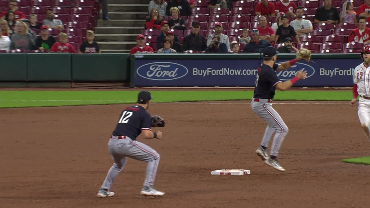 Jake Fraley is out at second after review | 09/19/2023 | MLB.com