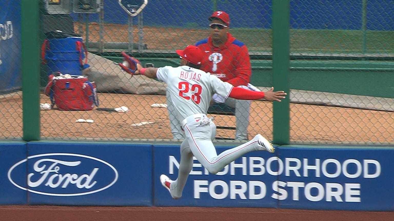 Johan Rojas' lunging catch | 06/07/2025 | Philadelphia Phillies