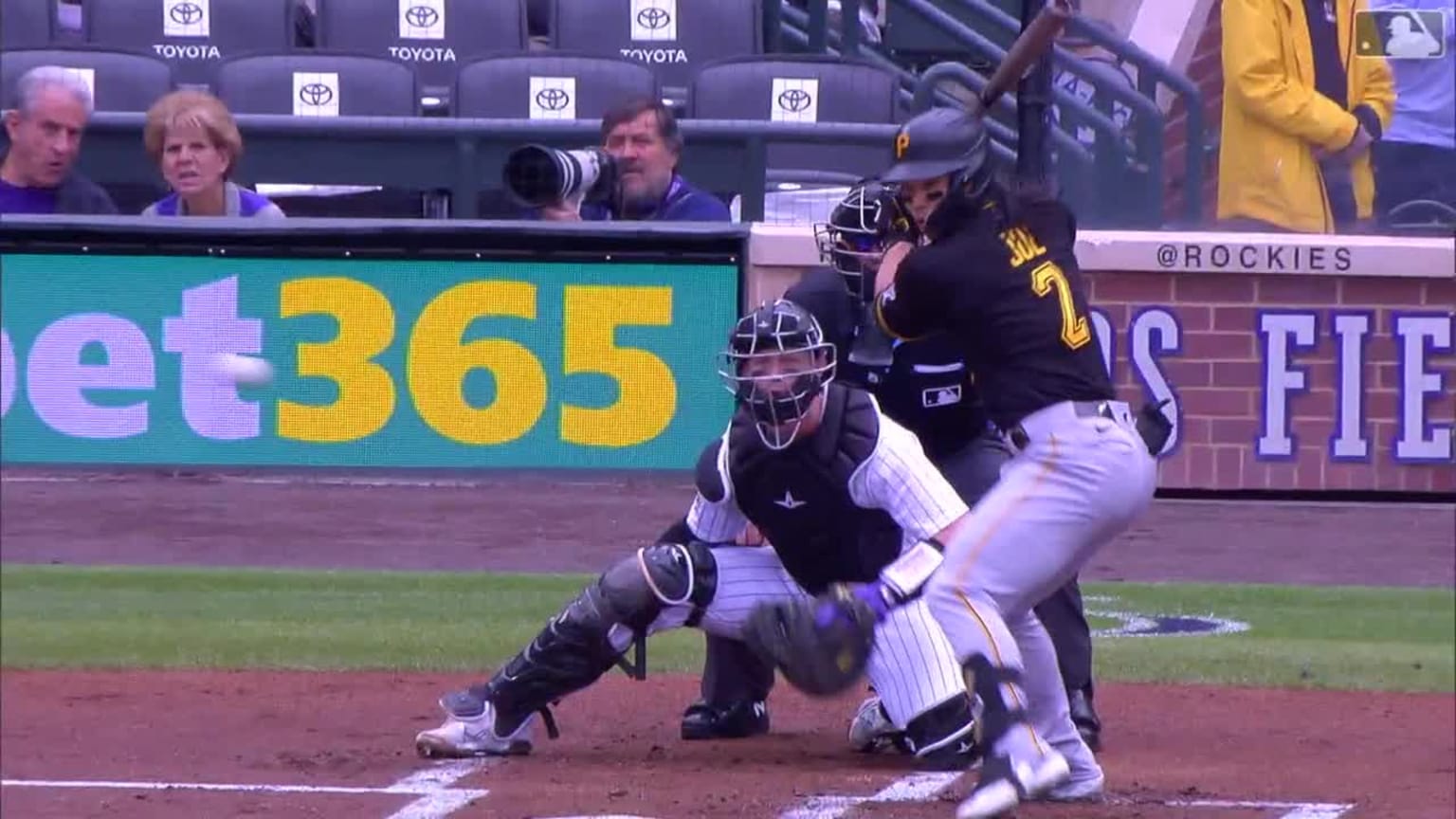 Connor Joe drills an RBI double to deep-center field | 04/19/2023 ...