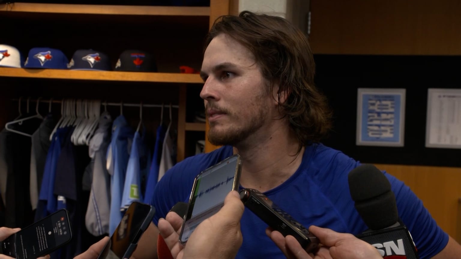 Addison Barger on dropped fly ball, ALDS Game 4 | 10/07/2025 | Toronto ...