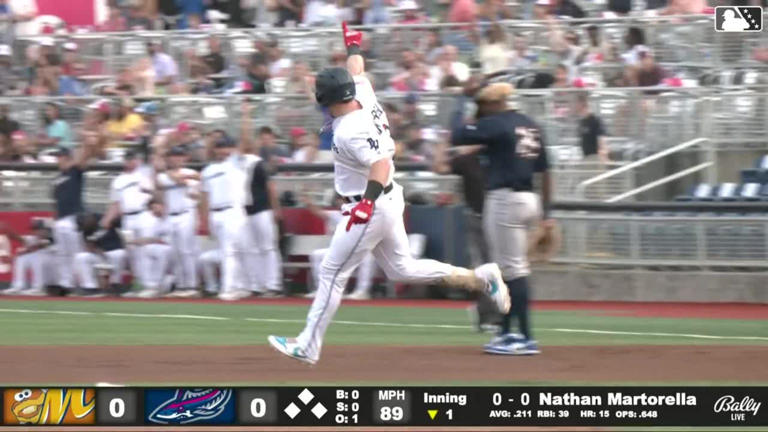 Nathan Martorella's solo homer | 09/15/2024 | Miami Marlins