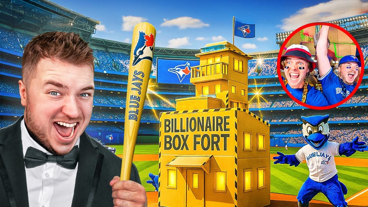 Papa Jake's Toronto Blue Jays Box Fort Challenge! | 10/24/2025 | MLB.com