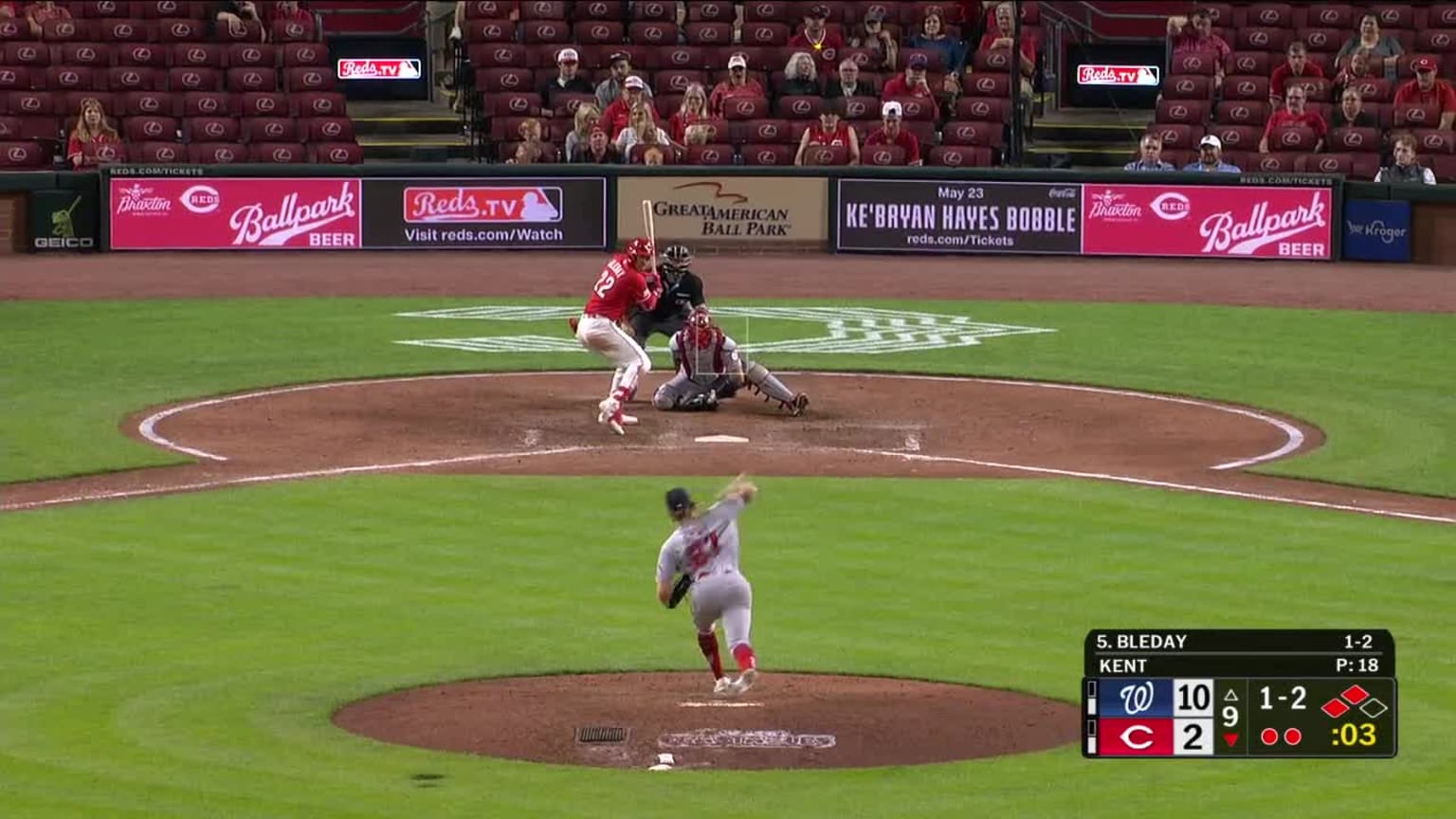 JJ Bleday's two-run single | 05/12/2026 | Cincinnati Reds