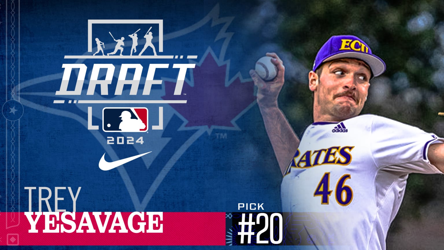 Draft 2024: Blue Jays select RHP Trey Yesavage No. 20 | 07/15/2024 ...
