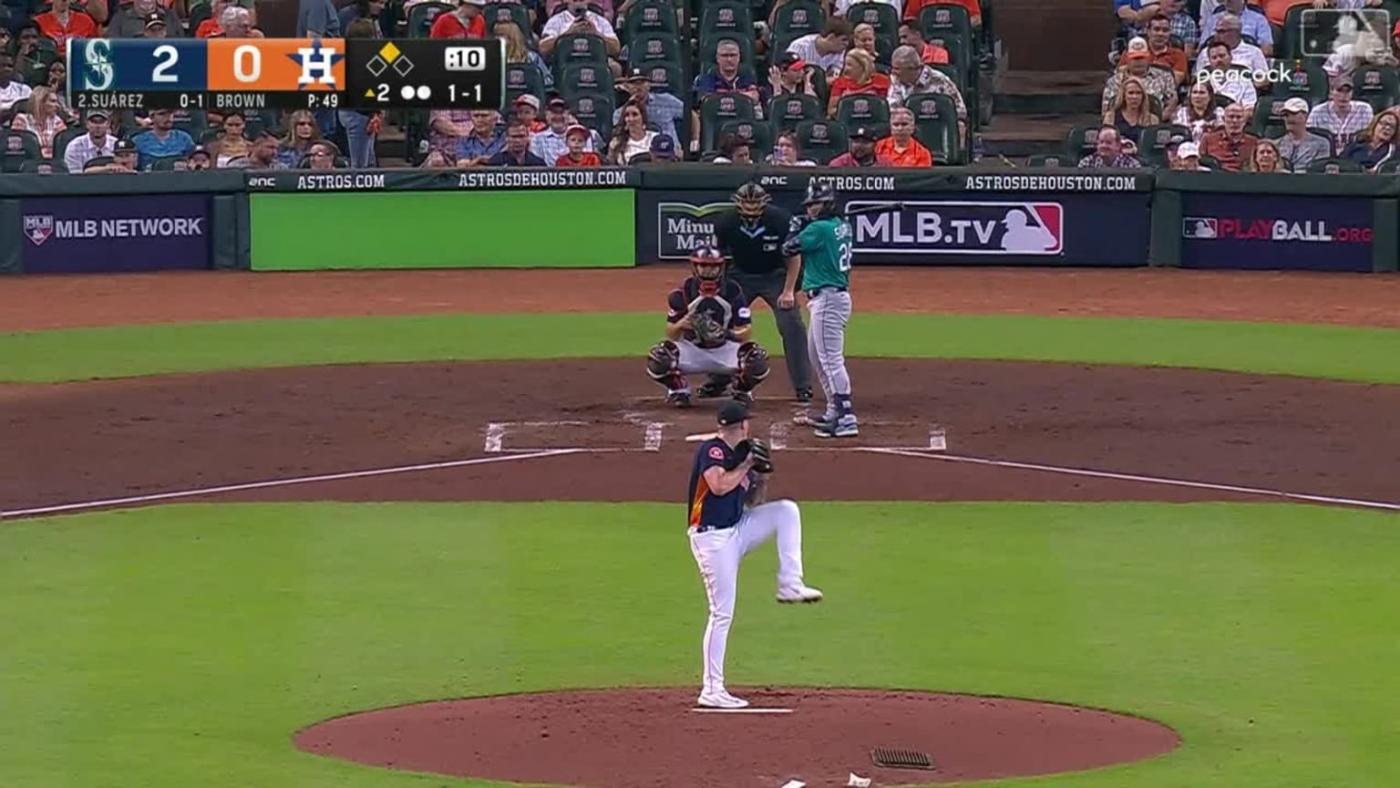 Eugenio Suárez homers to left-center field in the 2nd | 08/20/2023 ...