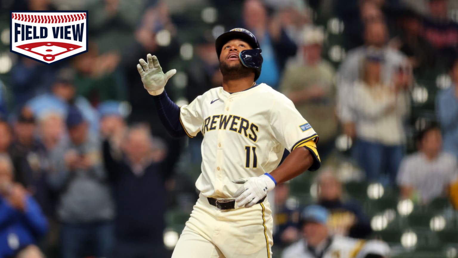 Field View: Jackson Chourio first career home run | 04/03/2024 ...