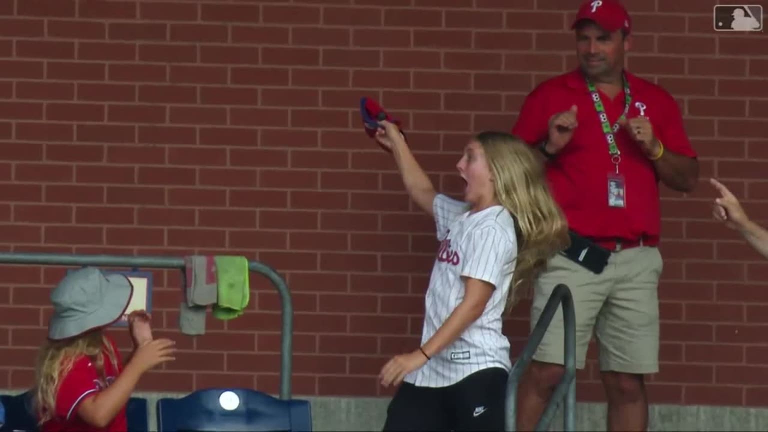 Phillies fan makes sweet catch using baseball a cap | 07/16/2023 ...
