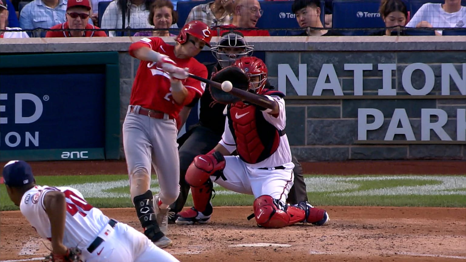 TJ Friedl smacks an RBI single to right field | 07/05/2023 | Cincinnati ...