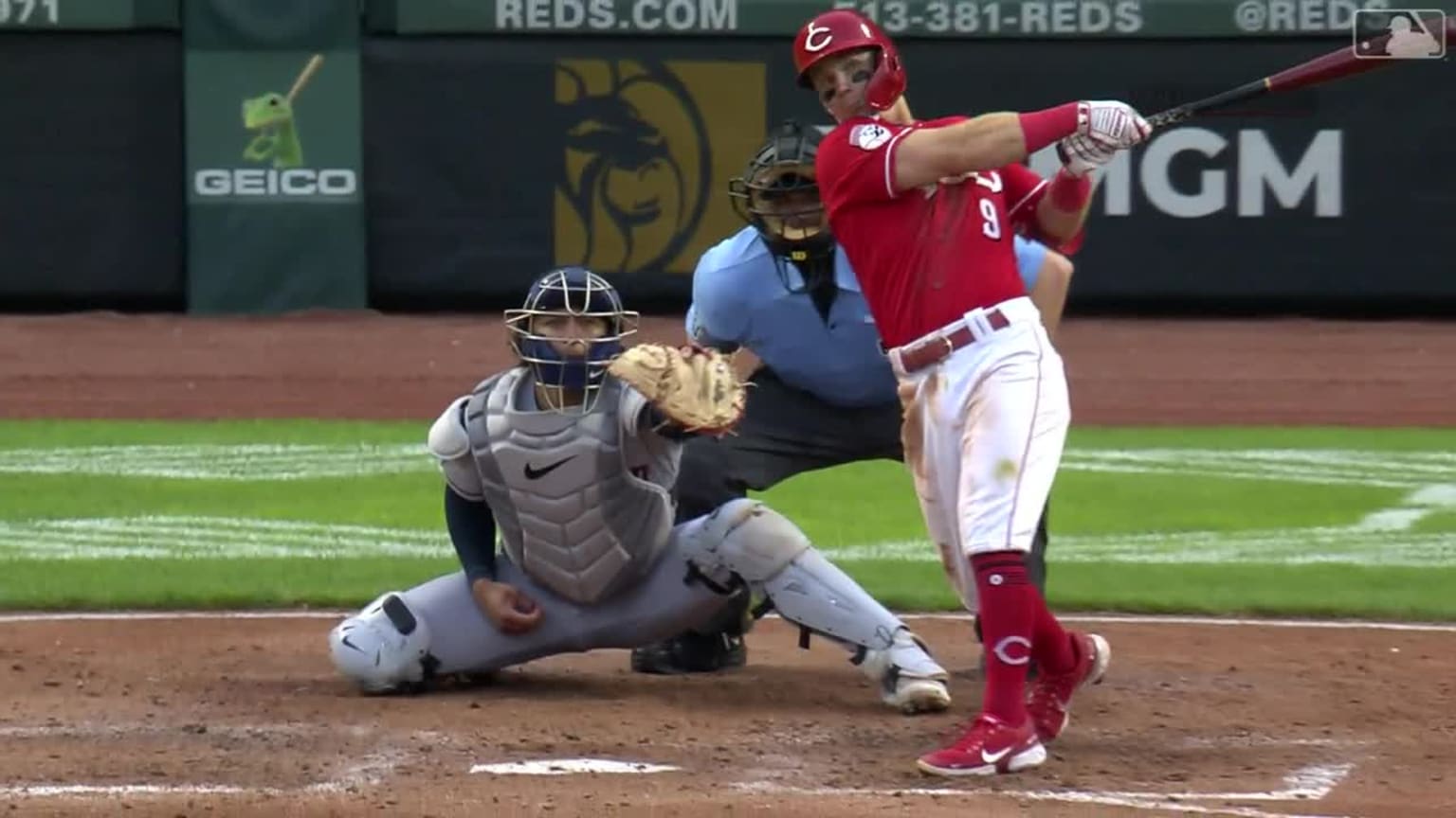 Matt McLain lines a two-run home run to left | 08/16/2023 | Cincinnati Reds