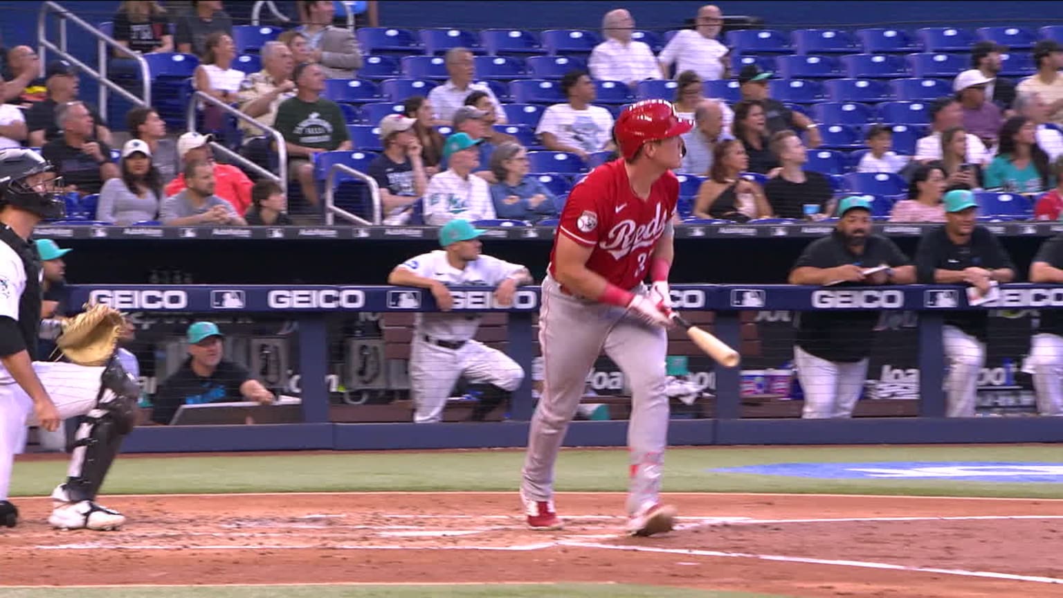 Stephenson dispara jonrón solitario en el 4to | 12/05/2023 | Los Reds ...