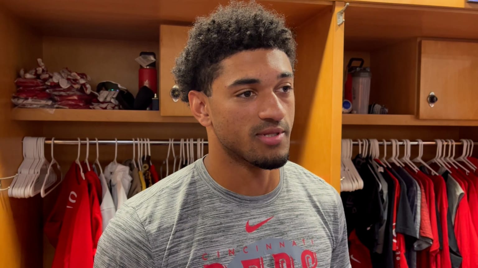 Bubba Thompson on making Opening Day roster | 03/27/2024 | Cincinnati Reds