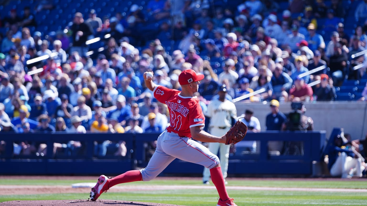 Tyler Anderson strikes out Christian Yelich | 03/08/2025 | Los Angeles ...