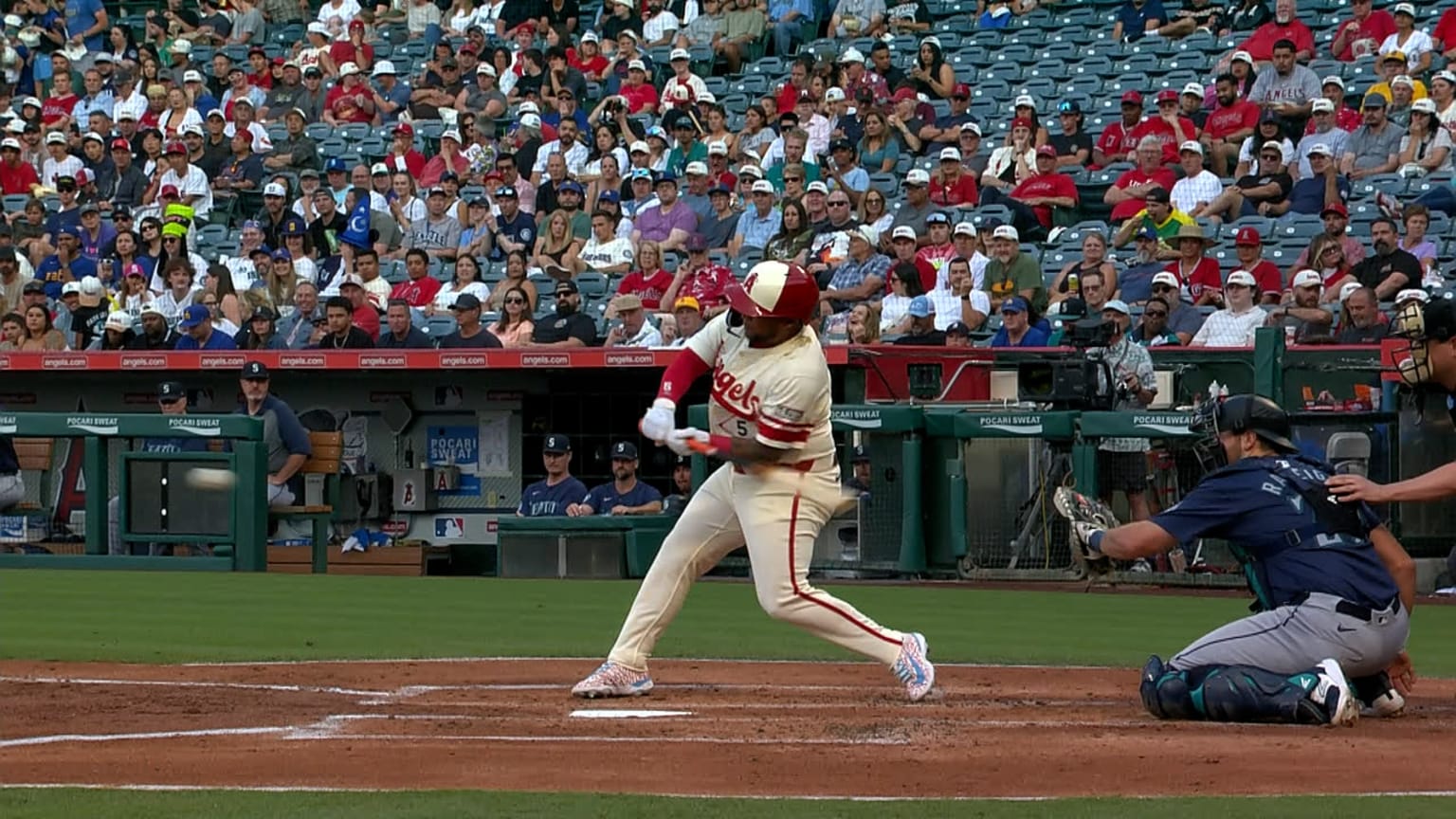 HR de 2 rayas de Willie Calhoun | 12/07/2024 | Los Angels de Los Angeles