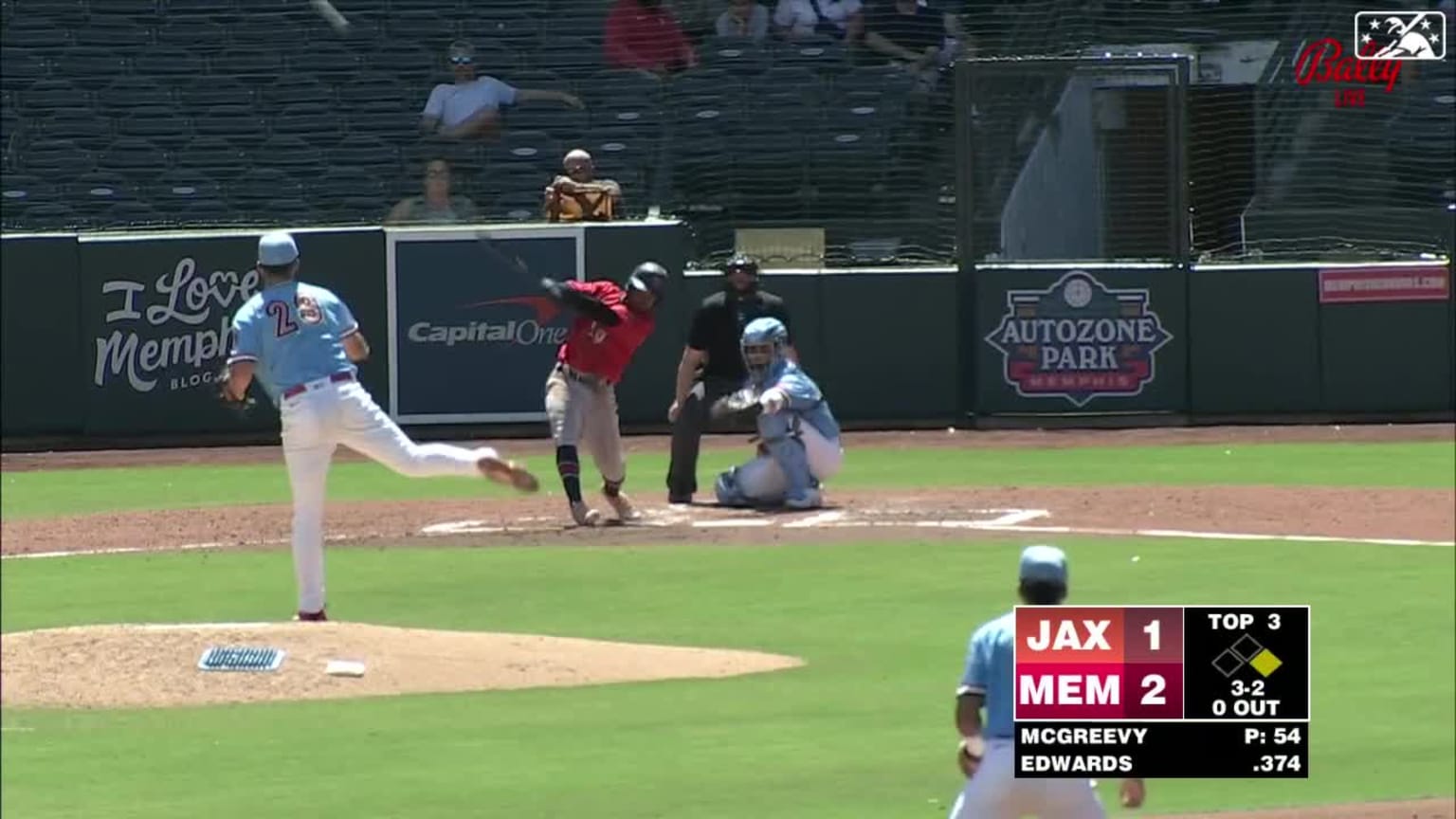 Xavier Edwards clubs a two-run homer to right | 08/06/2023 | Miami Marlins