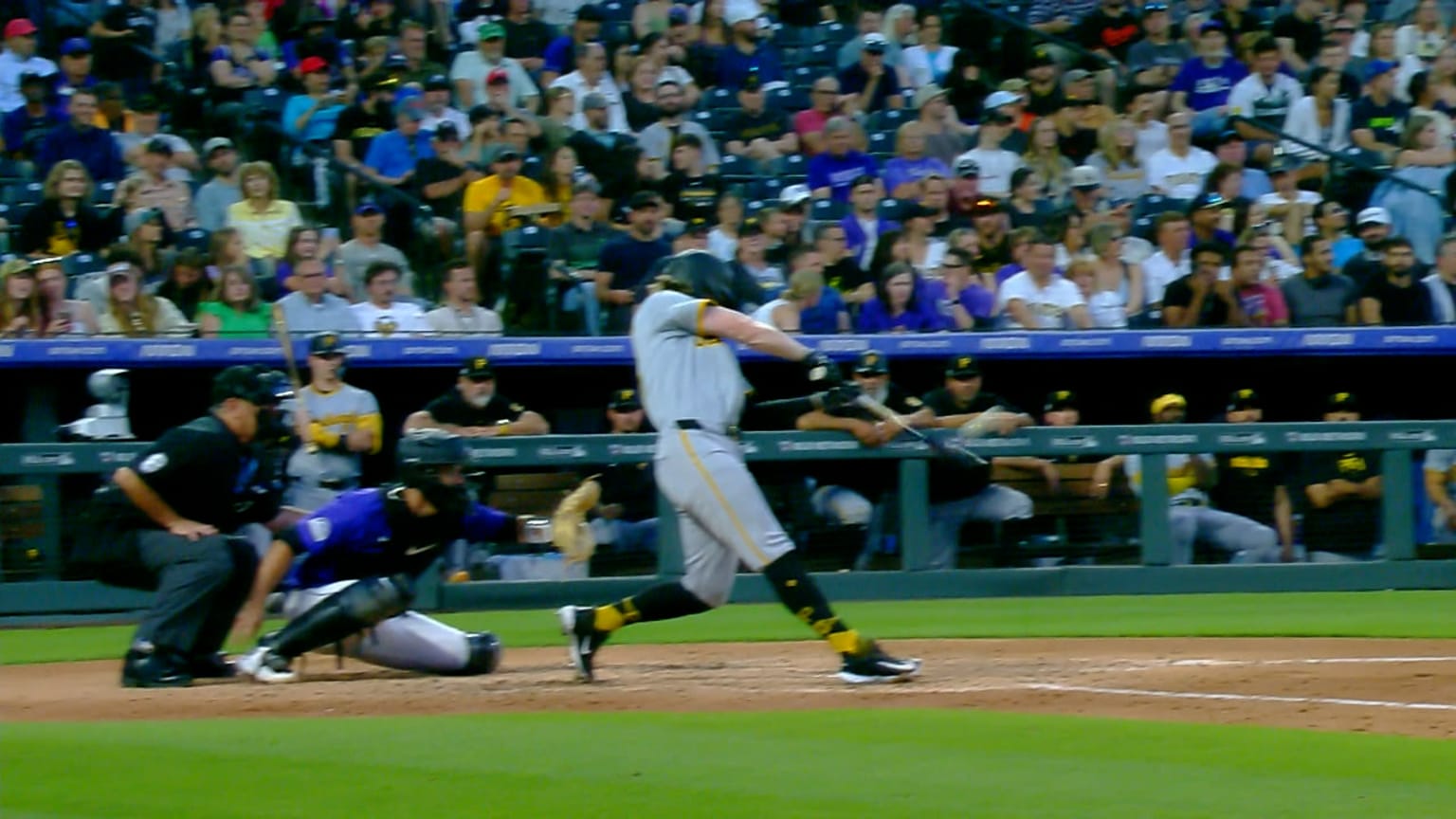 Data Viz: Jack Suwinski's two-run home run | 06/14/2024 | Pittsburgh ...