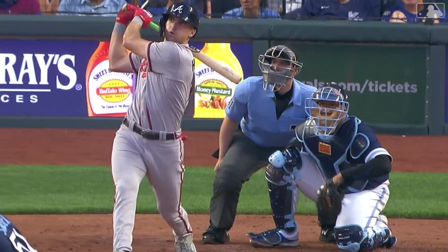 Sam Hilliard homers (1) to right field | 04/14/2023 | Atlanta Braves