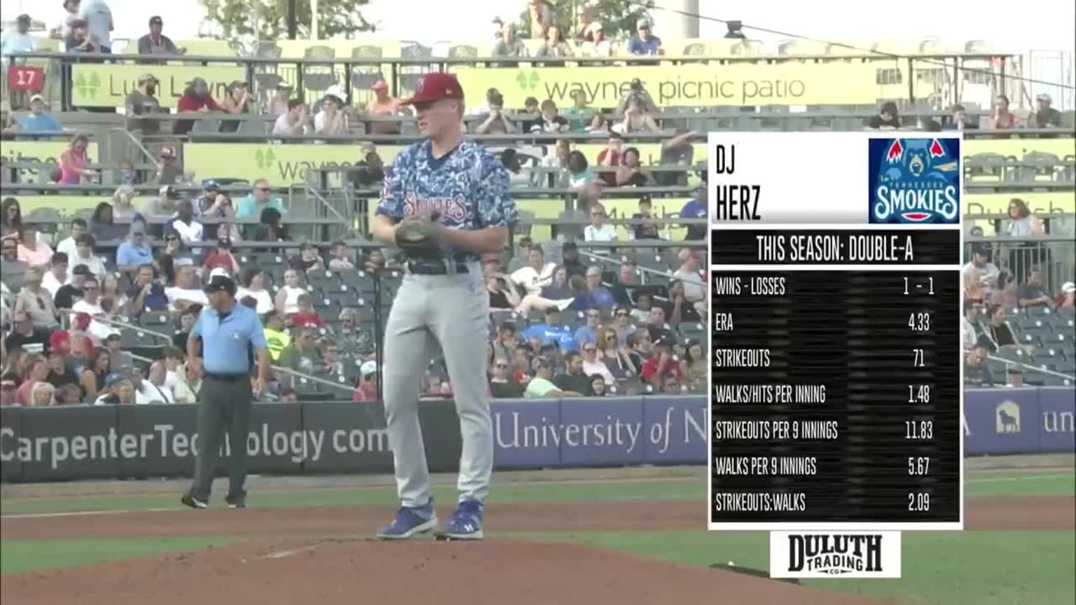 DJ Herz fans nine batters over five shutout innings | 07/30/2023 | MLB.com