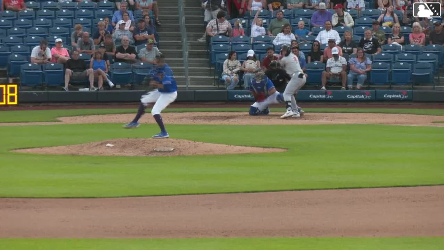 Daniel Dickinson homers (1) on a fly ball to left field. | 06/20/2026 ...