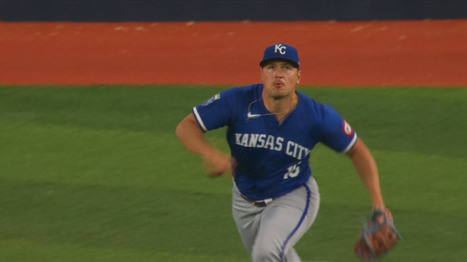 Hunter Renfroe makes a tumbling catch | 05/01/2024 | Kansas City Royals