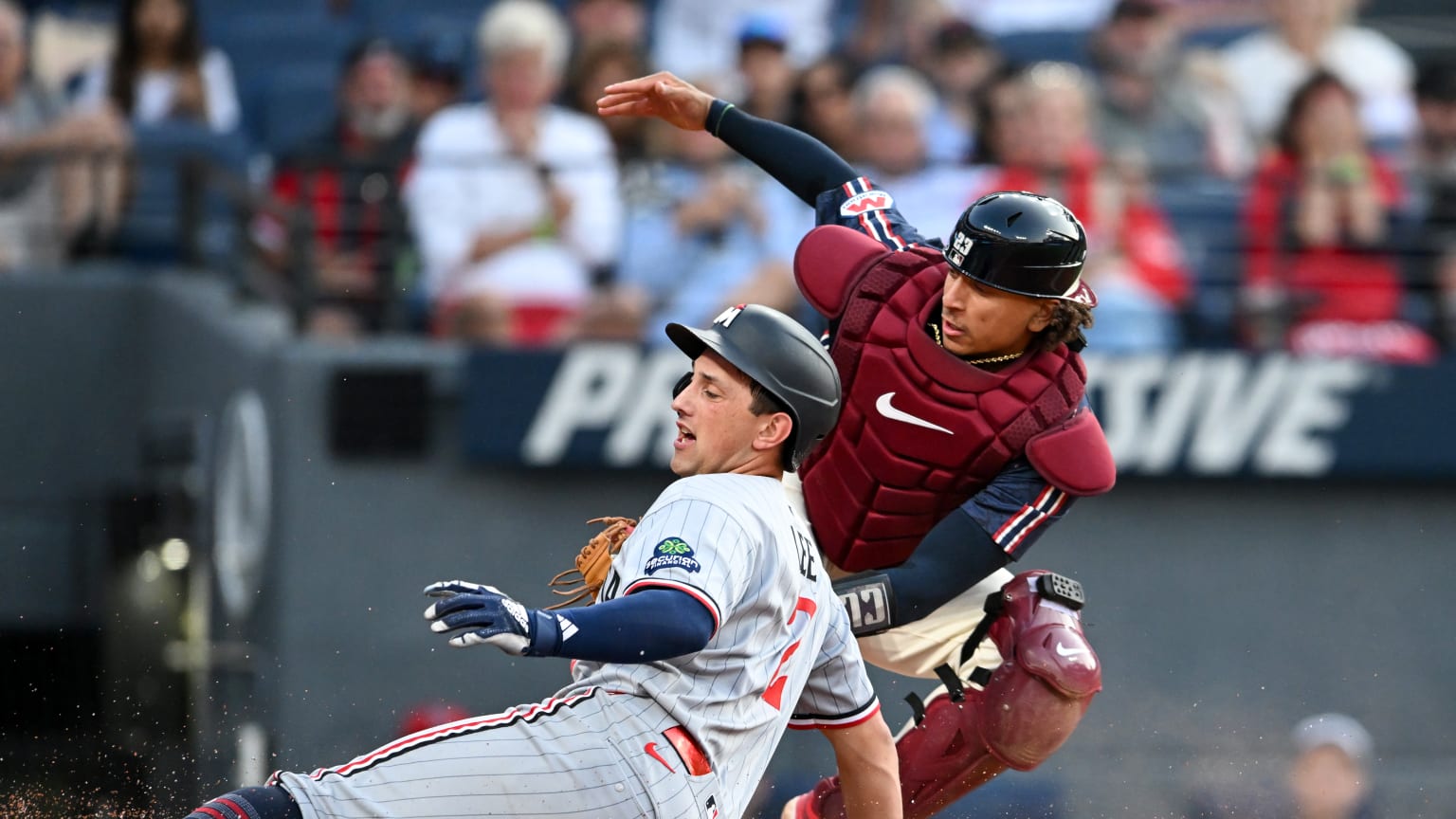 Steven Kwan nabs Brooks Lee at home | 08/01/2025 | Cleveland Guardians