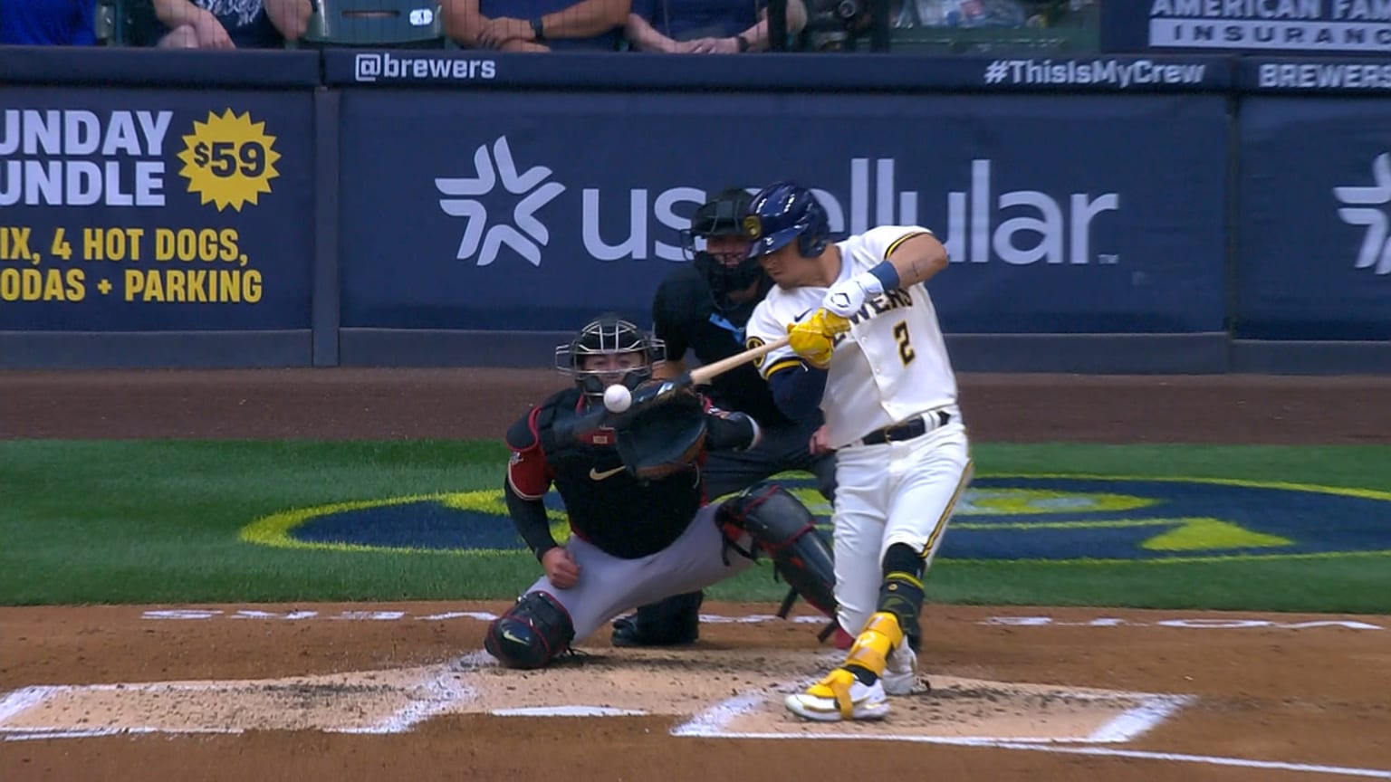 Luis Urías hits RBI double to left in the 2nd inning | 06/20/2023 ...