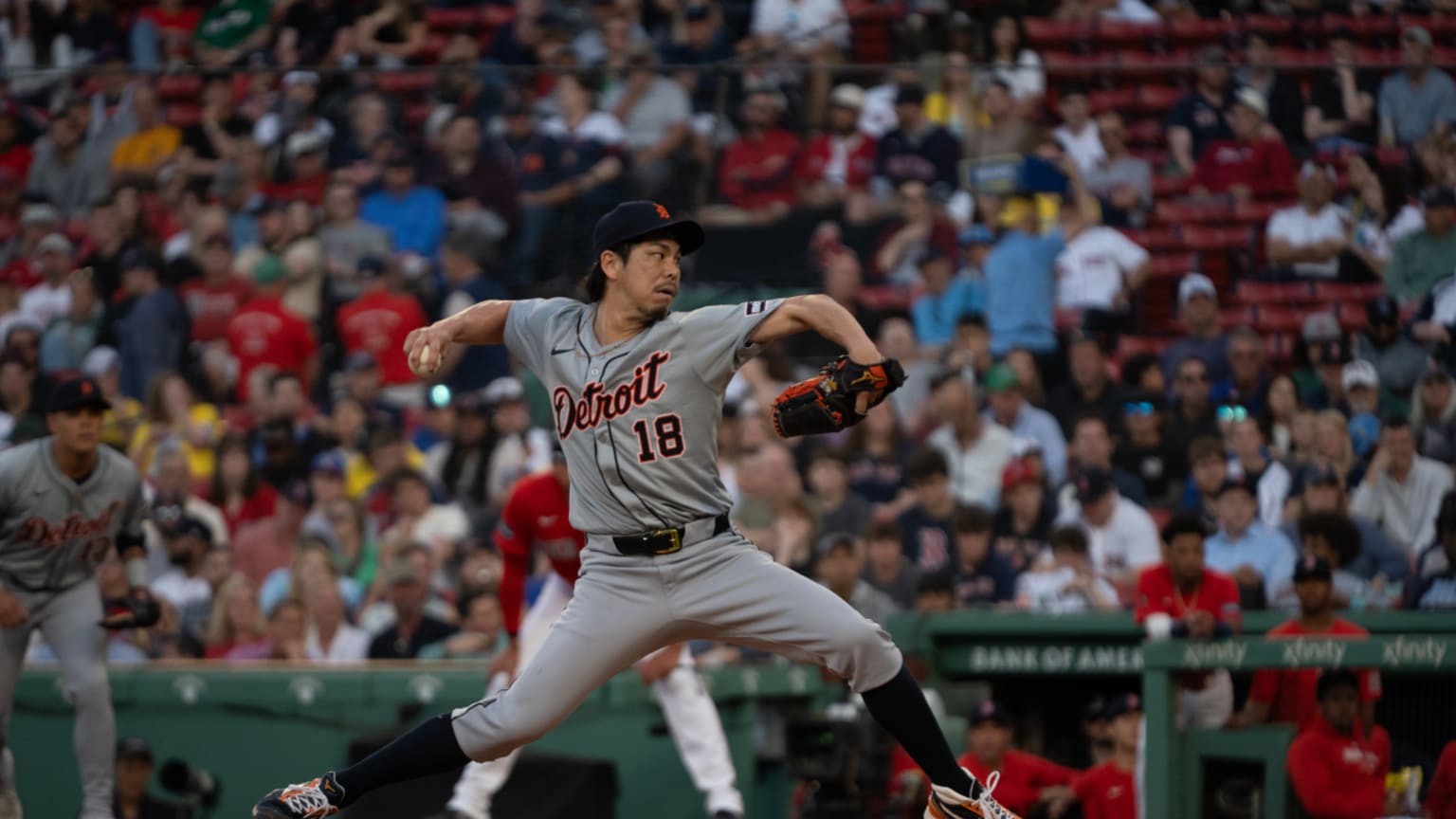 Kenta Maeda fans Rafael Devers | 05/31/2024 | Detroit Tigers