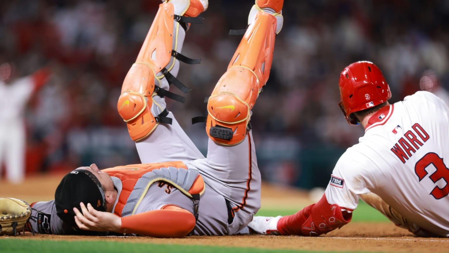 Taylor Ward is safe at first after unique play | 04/18/2025 | Los ...