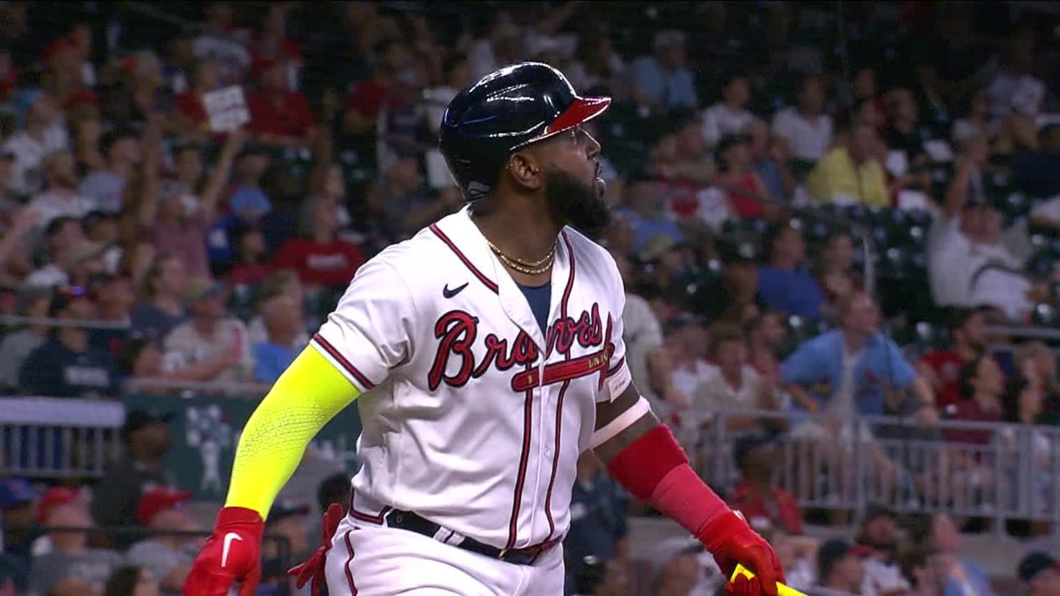 Marcell Ozuna homers to left-center field in the 8th | 09/05/2023 ...