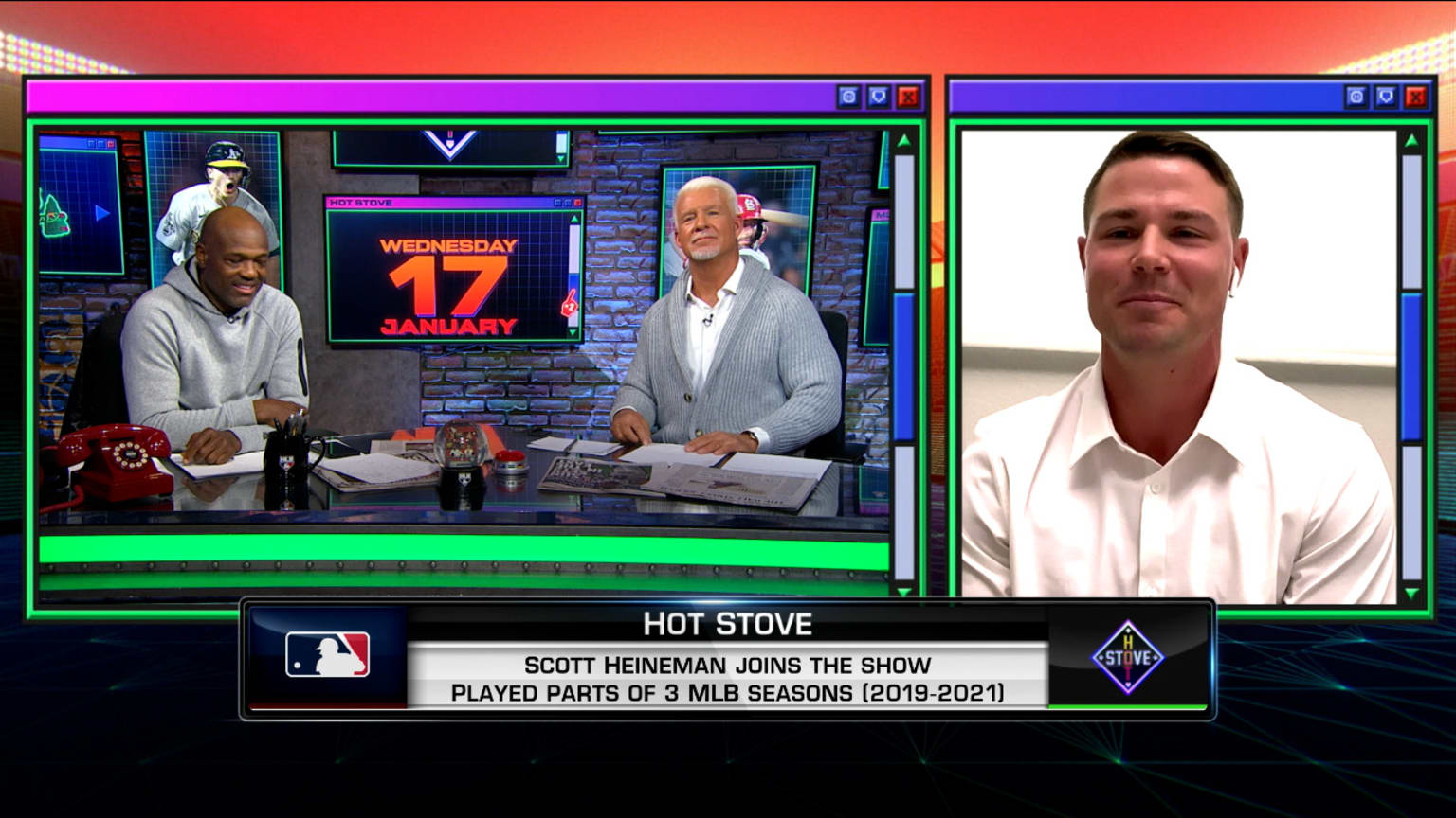 Scott Heineman talks about his career on Hot Stove | 01/17/2024 | MLB.com