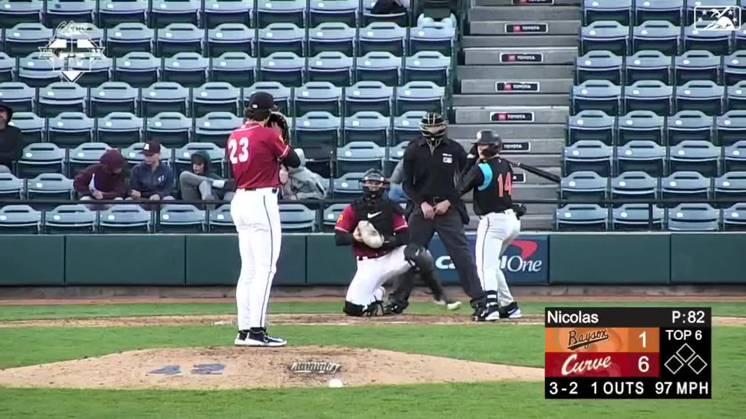 Kyle Nicolas gets his third strike out in six innings | 04/19/2023 ...