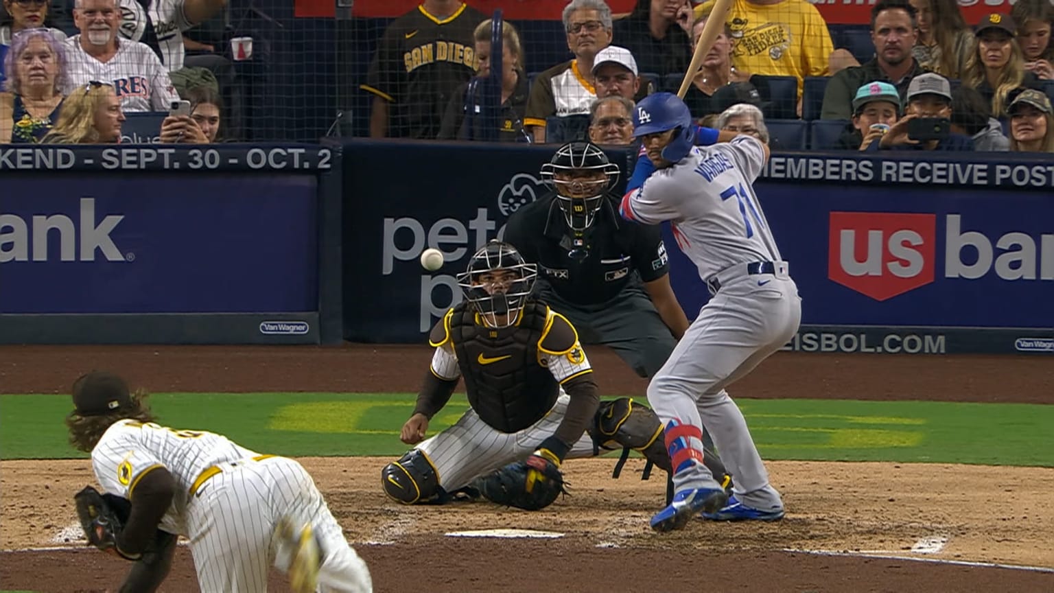 Vargas empuja 2 con sencillo en el 6to | 29/09/2022 | Los Dodgers de ...