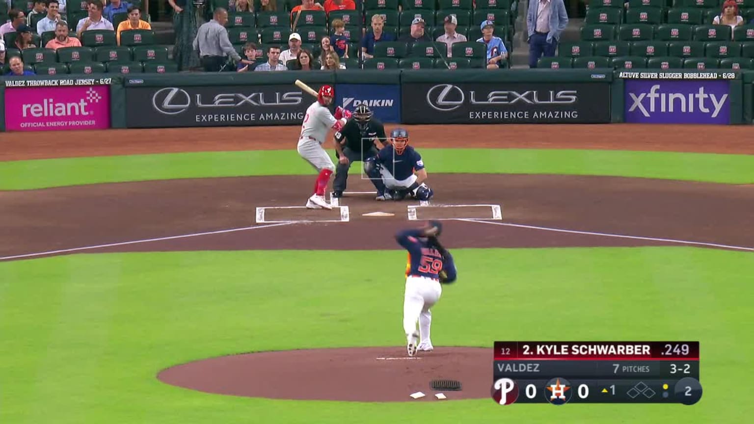 Framber Valdez strikes out Kyle Schwarber | 06/24/2025 | MLB.com