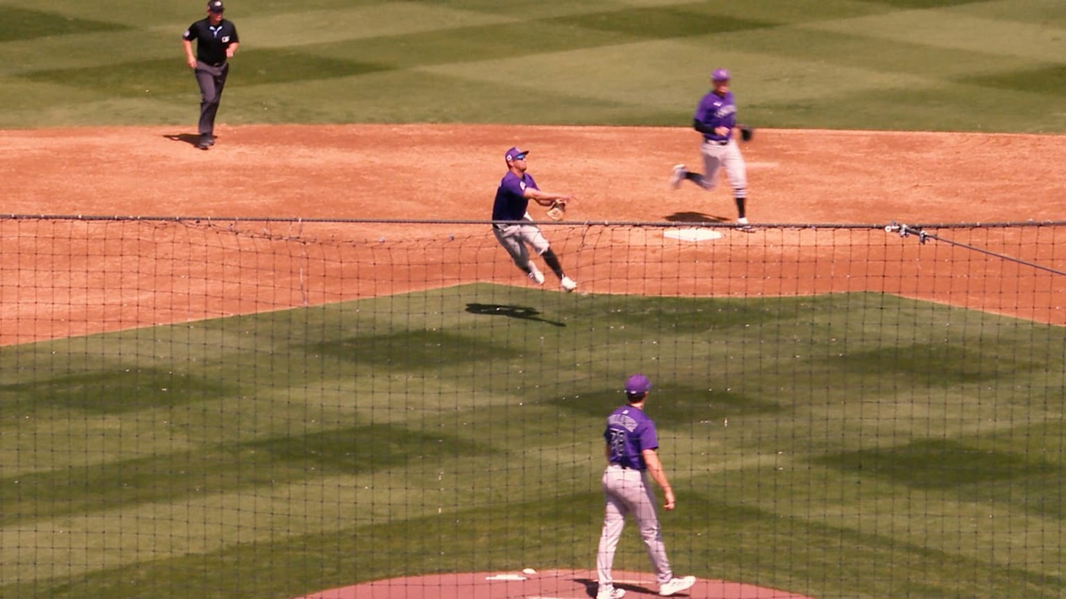 Tyler Freeman's great throw to first base | 03/23/2025 | Colorado Rockies