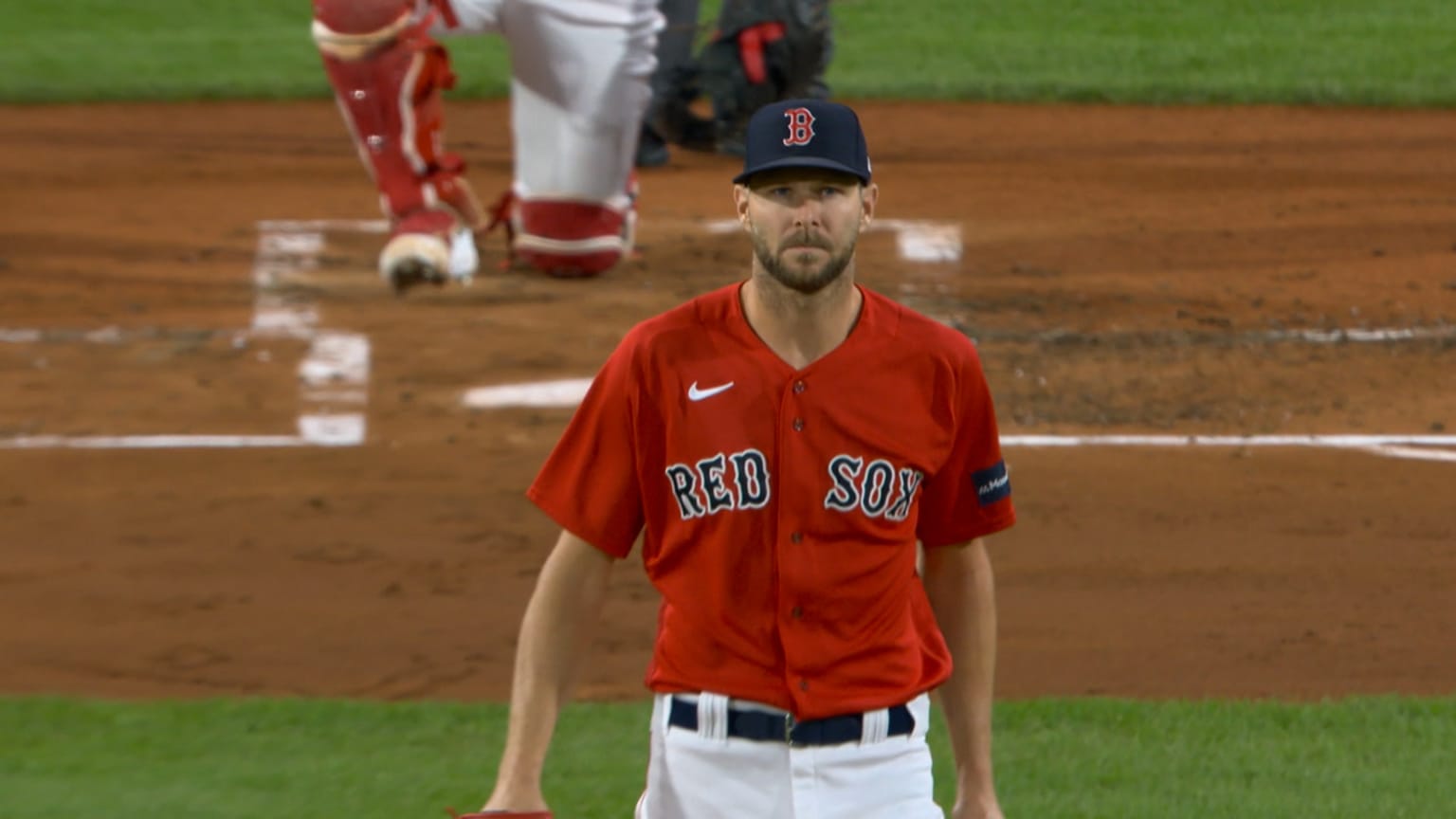 Chris Sale strikes out seven batters in outing | 09/22/2023 | Boston ...