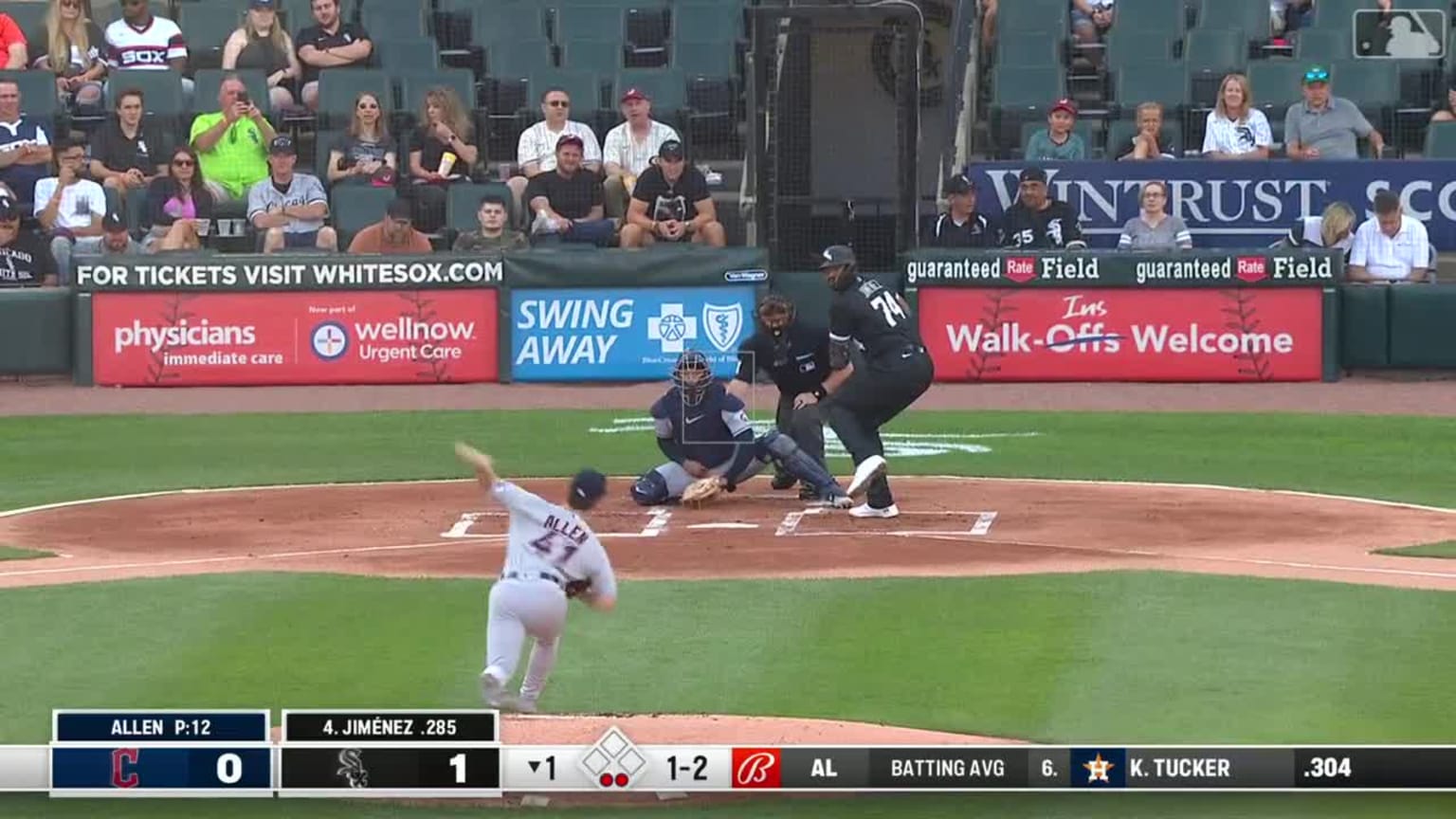 Logan Allen K's Eloy Jiménez | 07/29/2023 | Arizona Diamondbacks