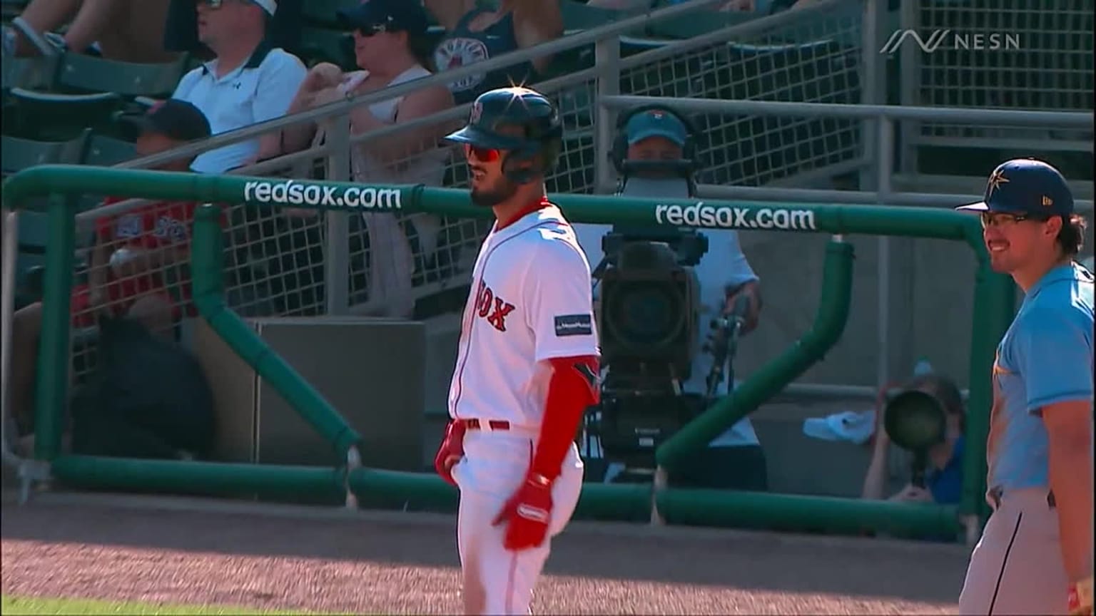Matthew Lugo hits a game tying triple in the 8th | 02/26/2023 | Boston ...