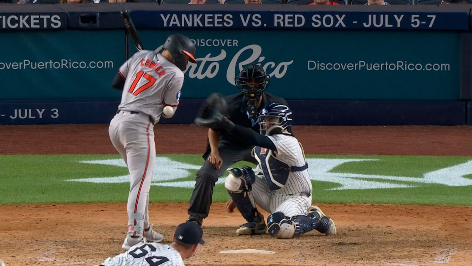 Colton Cowser hit by pitch in 8th, warnings issued | 06/19/2024 | MLB.com