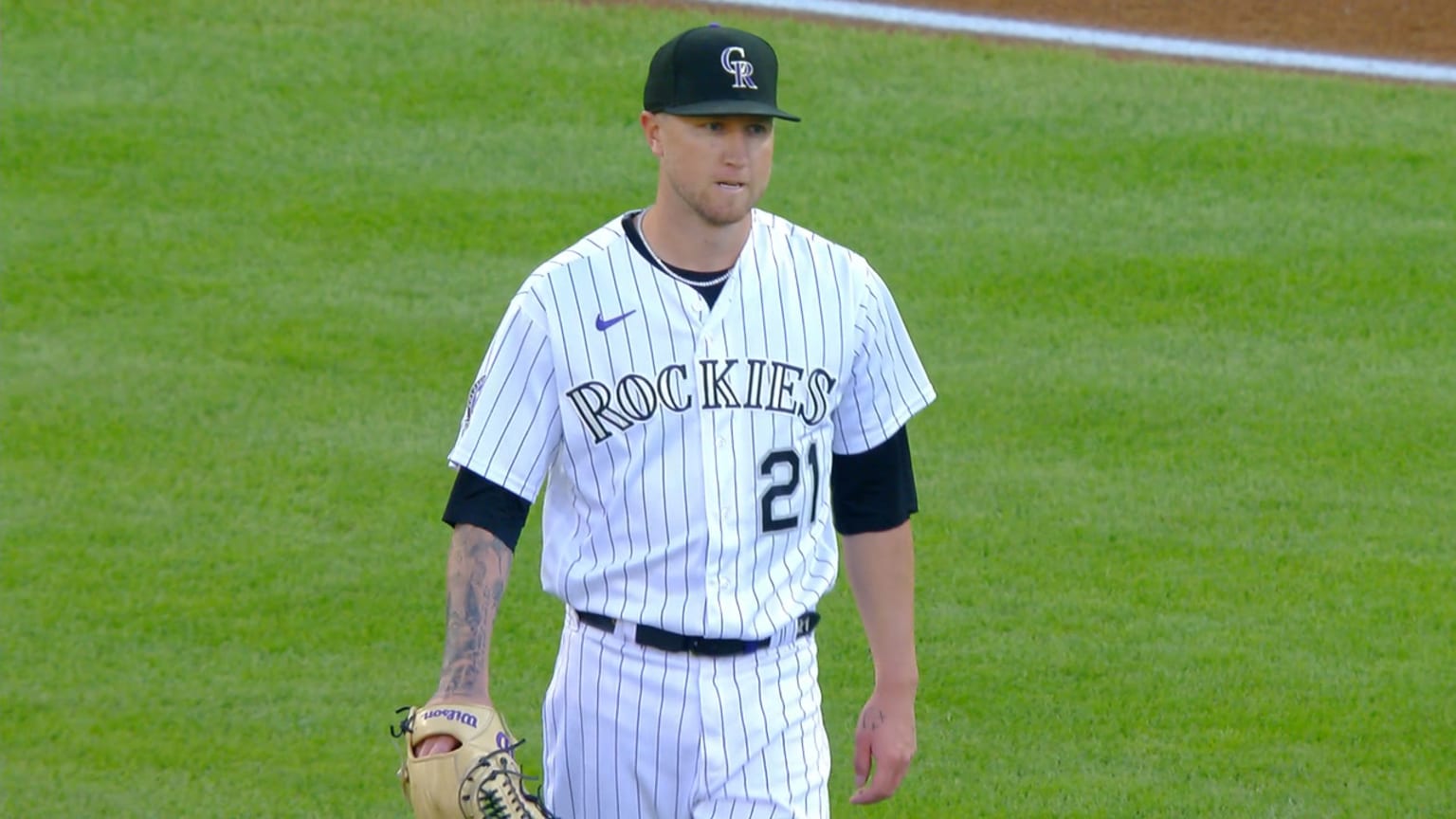 Kyle Freeland strikes out Austin Slater in the 1st | 09/16/2023 ...