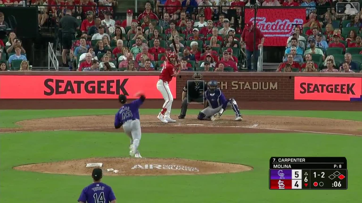 Anthony Molina K's Matt Carpenter | 06/07/2024 | Colorado Rockies