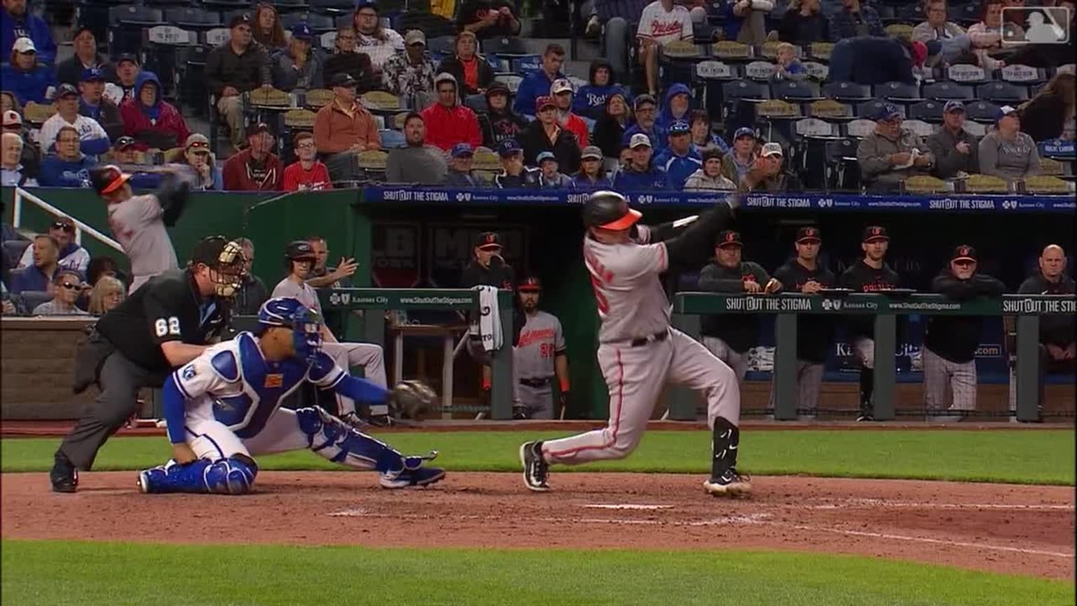 Adley Rutschman hits a double to left, Mullins scores | 05/02/2023 | Baltimore Orioles